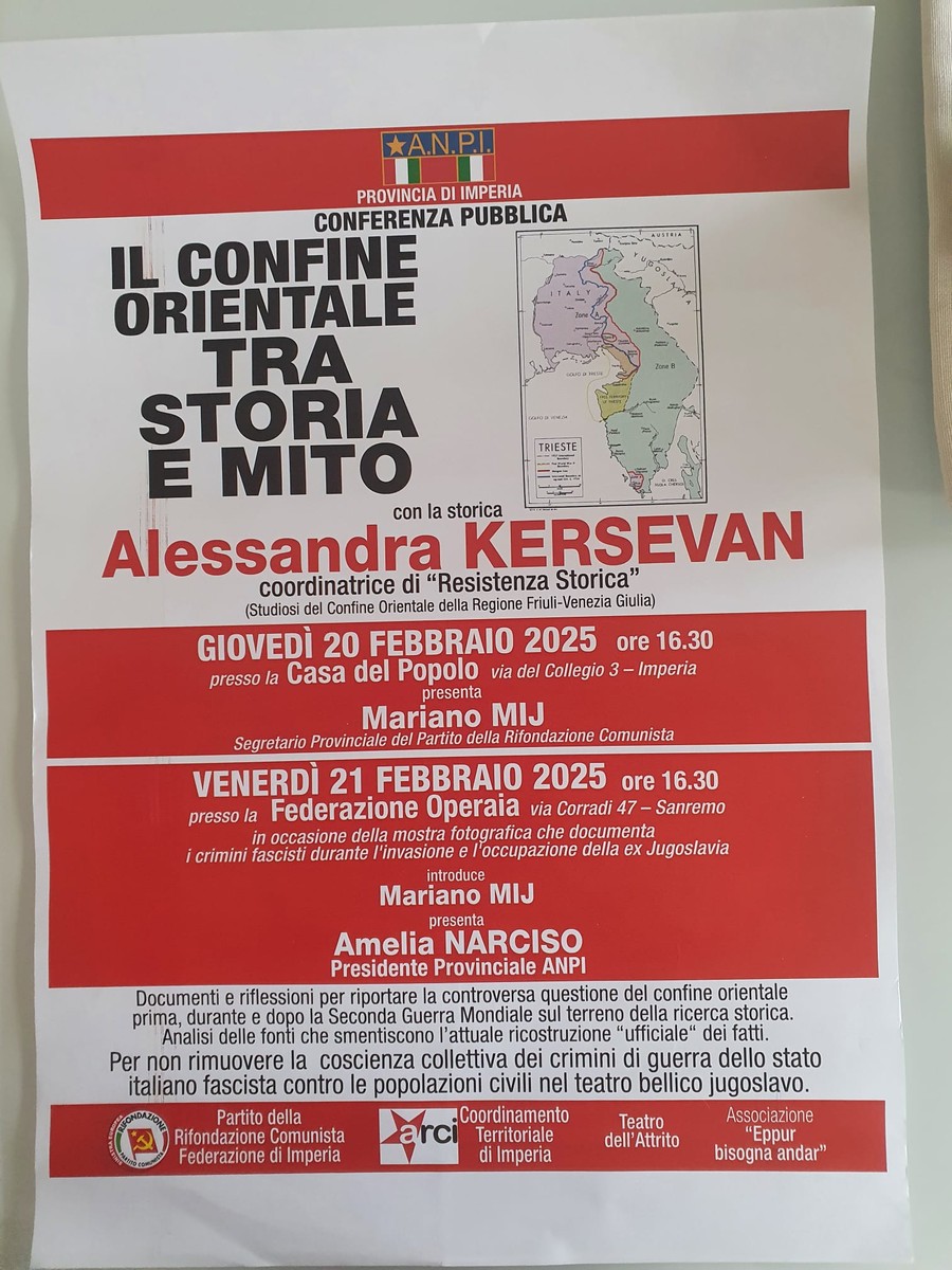 Sanremo, doppio incontro alla Federazione Operaia per ricordare l ...