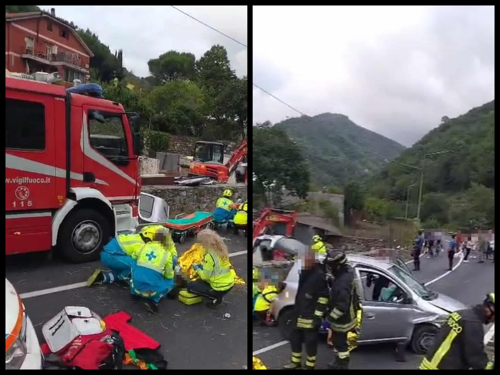 Incidente stradale a Isolabona, si alza in volo l'elisoccorso (Foto e ...