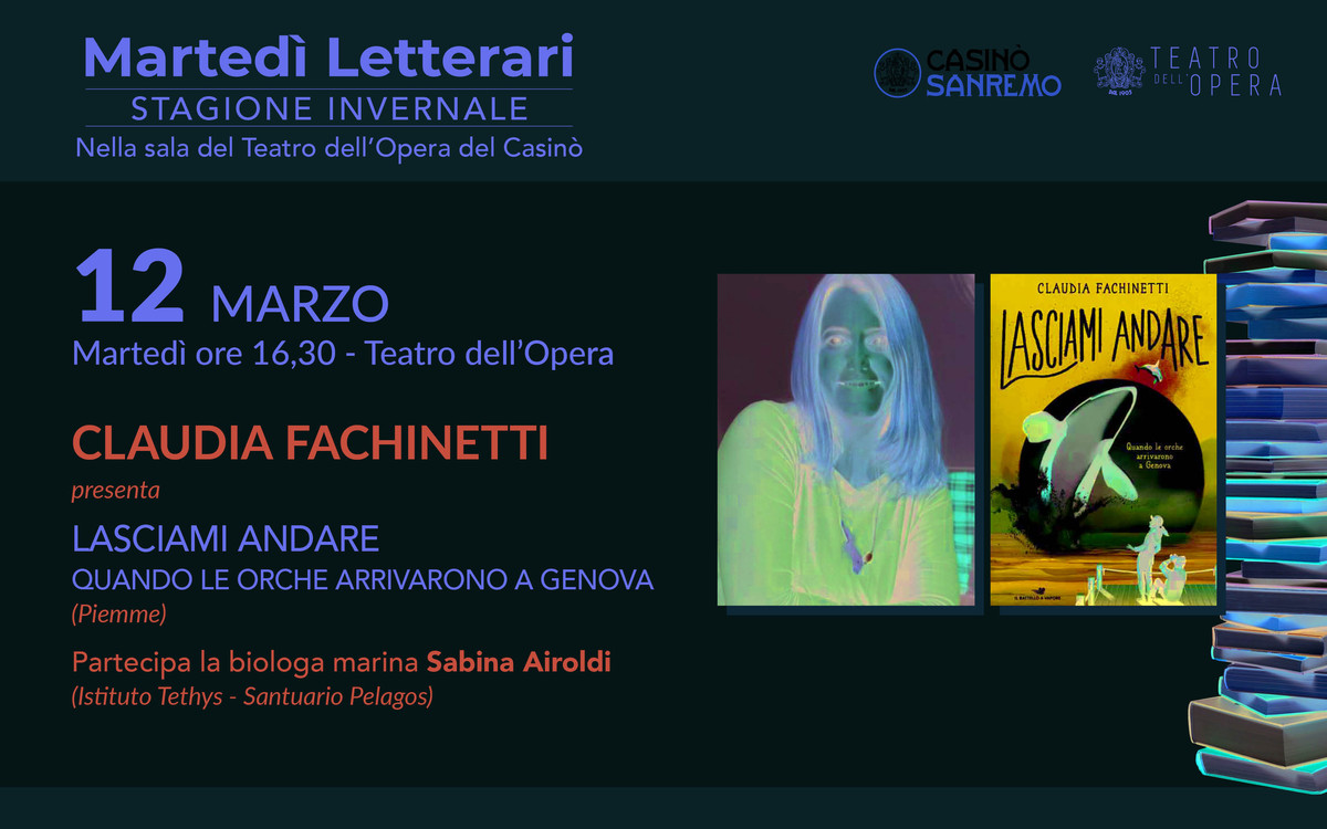 Sanremo, domani la giornalista e scrittrice Claudia Fachinetti con la ...